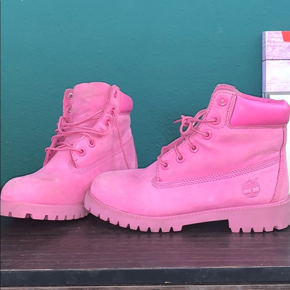 Timberland | Shoes | Timberland Hot Pink Boots | Poshmark